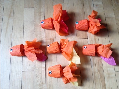 All About the Packaging: Crepe Paper Goldfish | Celebrate the Big & Small