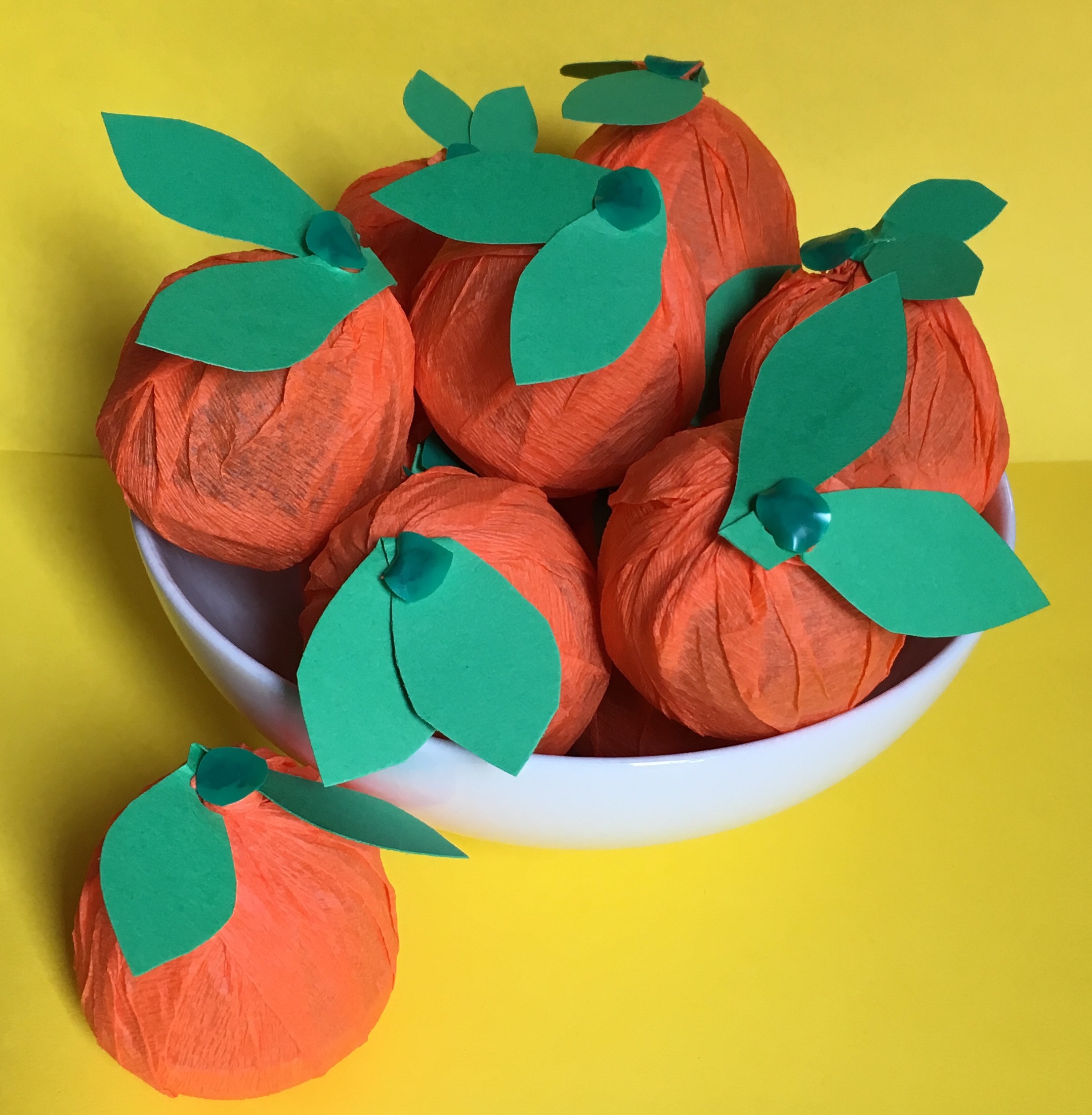 Easy DIY: Tissue Paper Oranges | Celebrate the Big & Small